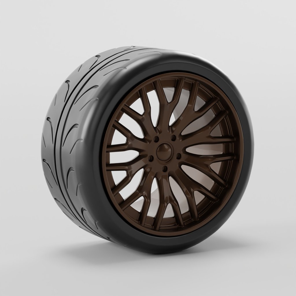 Mesh Spoke Wheel | FREE Vehicle Parts models | BlenderKit