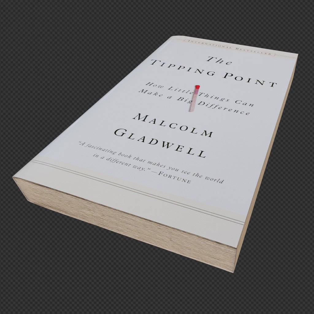 Book The Tipping Poitn | Books models | BlenderKit