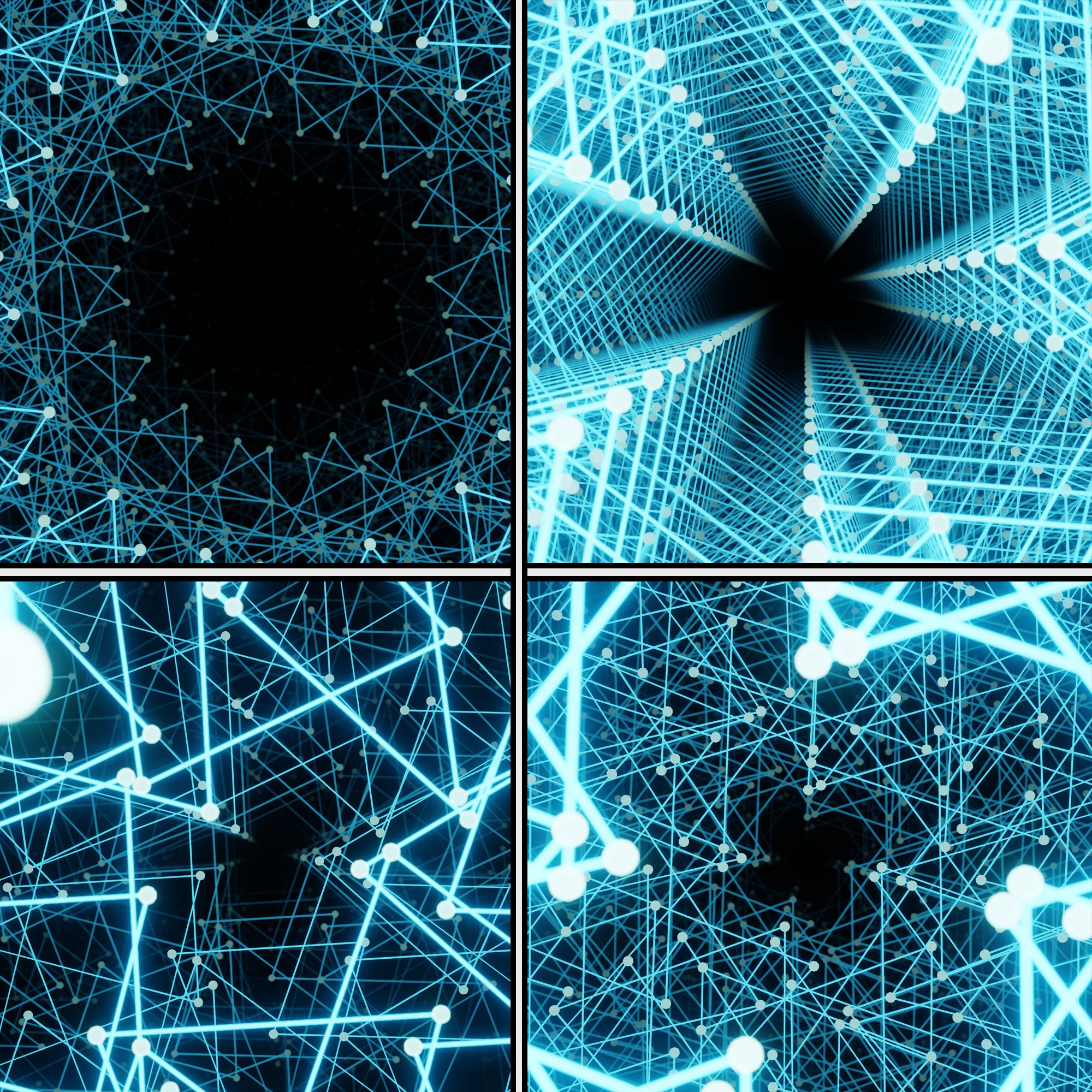 Looping Visual Live with many options | FREE Abstract scenes | BlenderKit