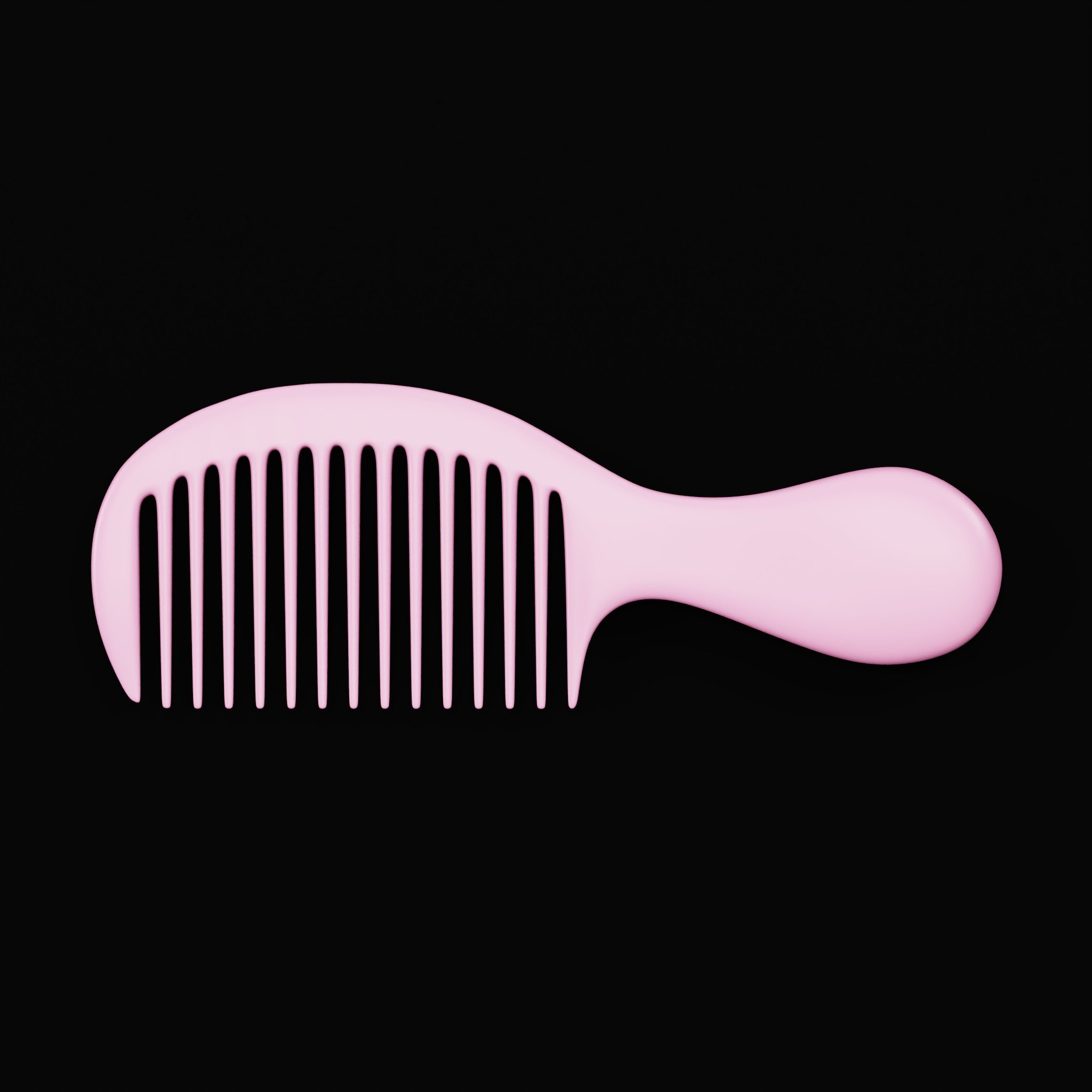 Baby Toy Mini Pink Comb | Miscellaneous models | BlenderKit