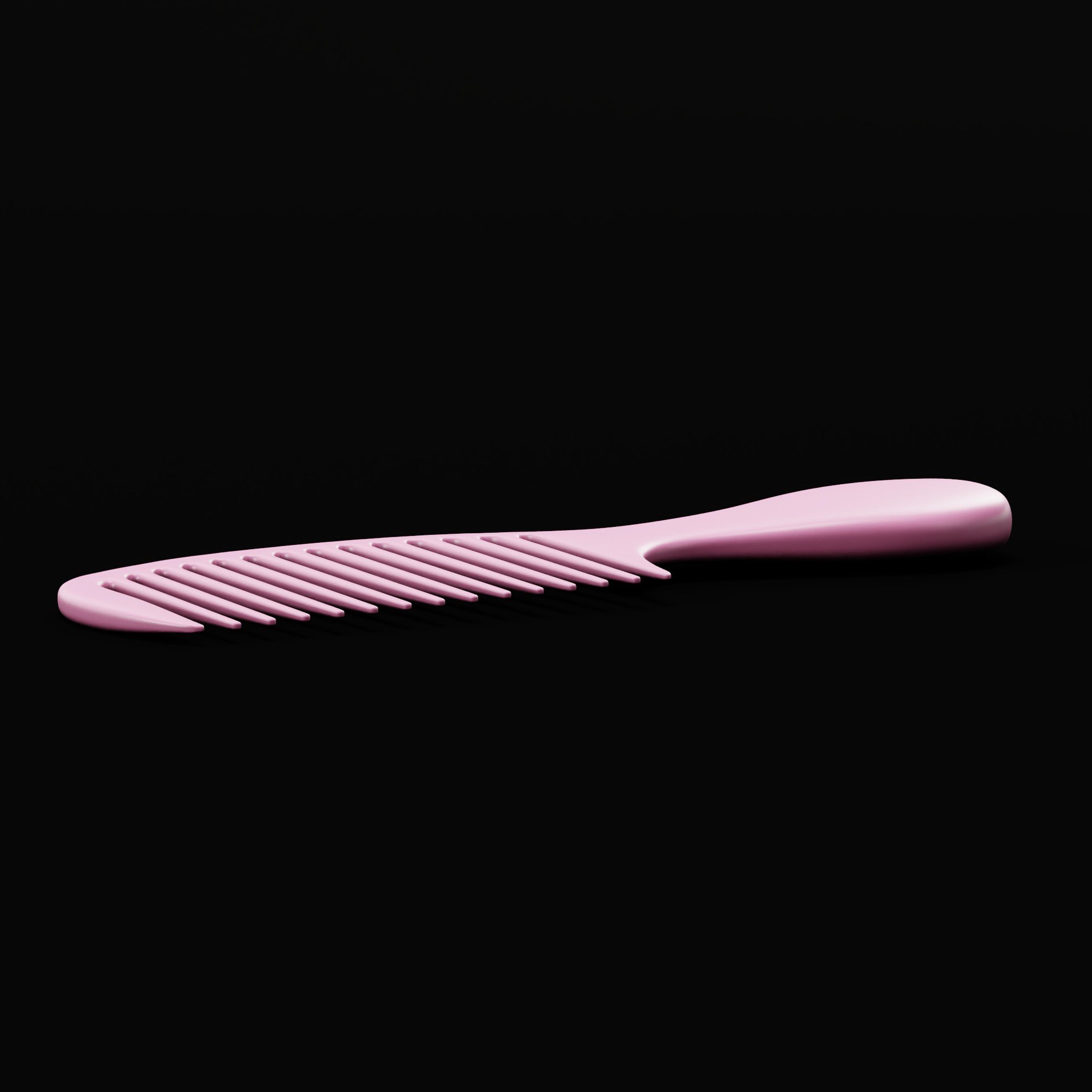 Baby Toy Mini Pink Comb | 3D Miscellaneous models | BlenderKit