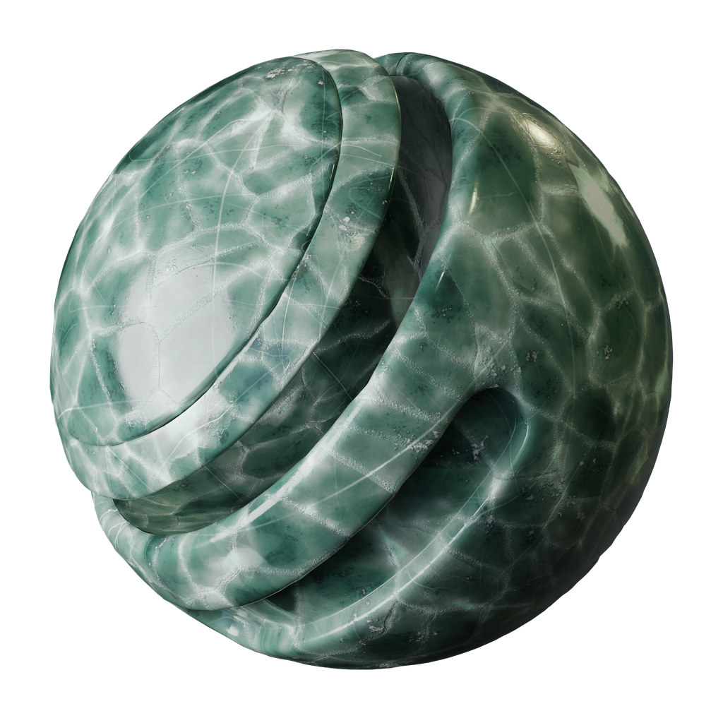 Cracked Emerald Ice | FREE ice materials | BlenderKit