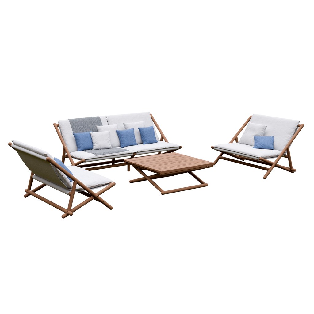 Paraggi | Outdoor Sofa Set | Outdoor Furniture models | BlenderKit