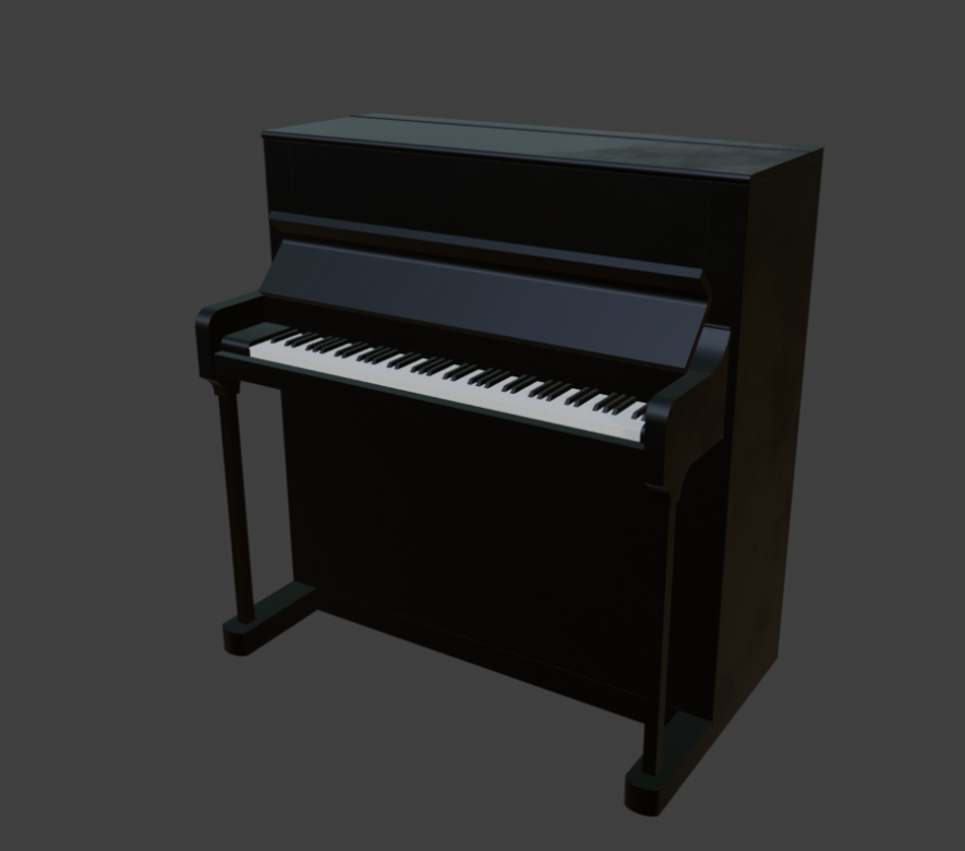 BlenderKit | Download the FREE Geometry Nodes Piano model