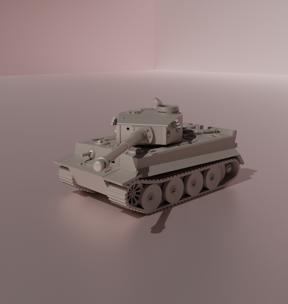 Tiger Ausf H1 Tank | FREE Games printables | BlenderKit