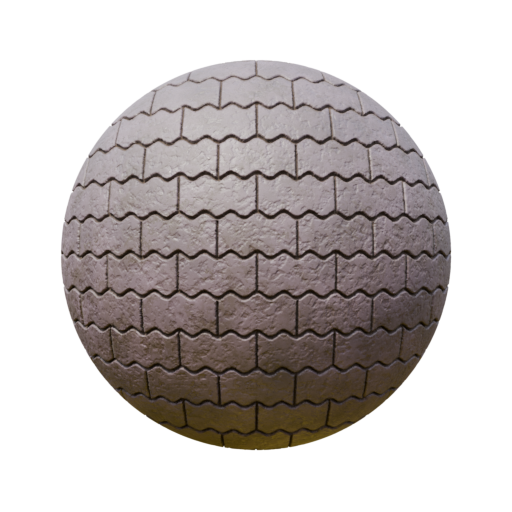 Wavy Sidewalk Bricks | FREE bricks materials | BlenderKit