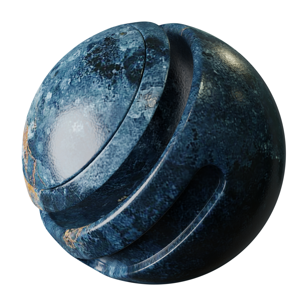Blue marble - Ocean Blue | FREE marble materials | BlenderKit