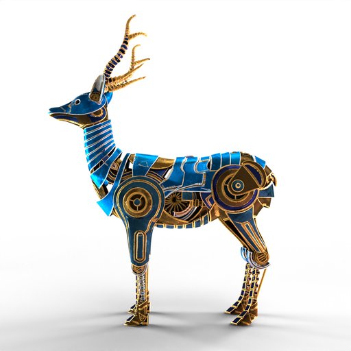 Deer steampunk | Mammals models | BlenderKit