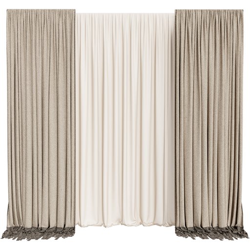 GD Minimal Curtain Set | Curtains models | BlenderKit