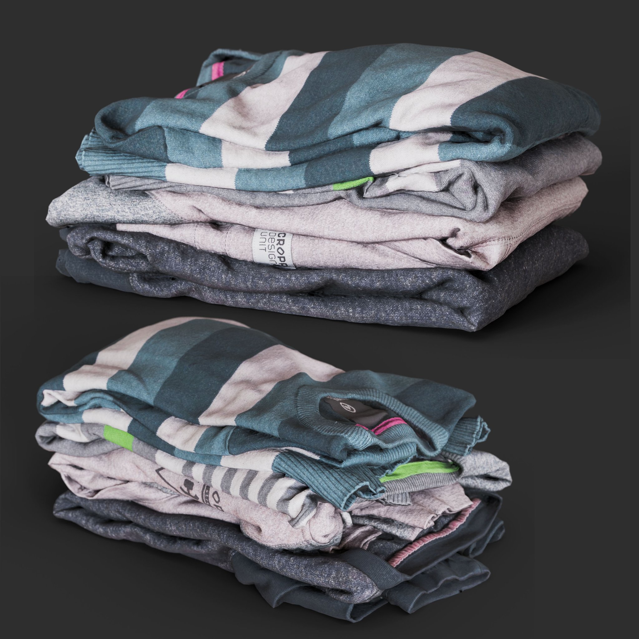 Folded Clothes Stack | FREE Interior Decorations models | BlenderKit
