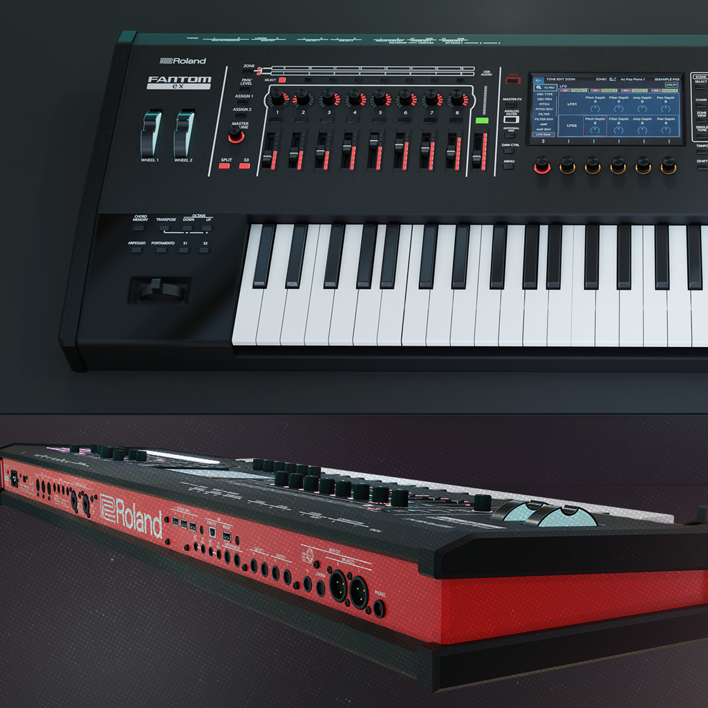 DJ Phiano Roland Fantom 6 | Audio Devices models | BlenderKit