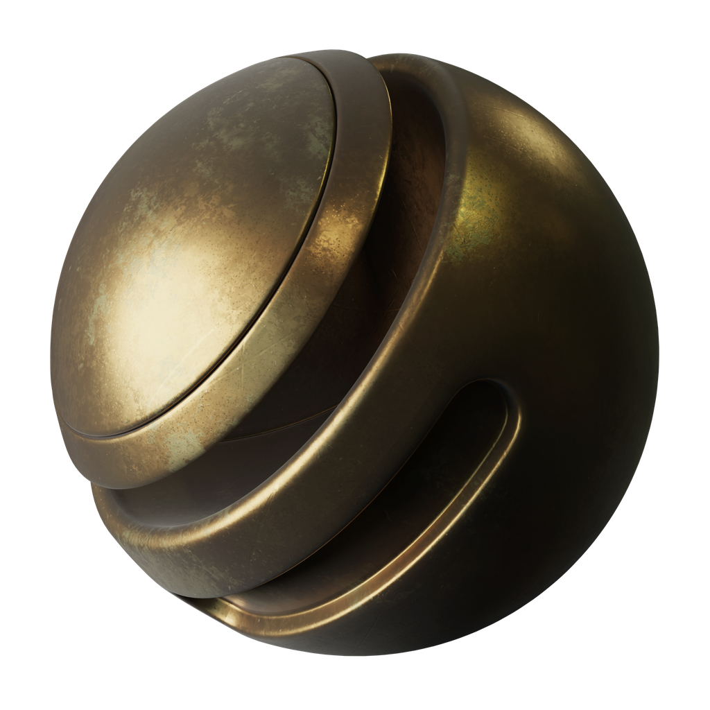 Dirty Brass | FREE metal materials | BlenderKit