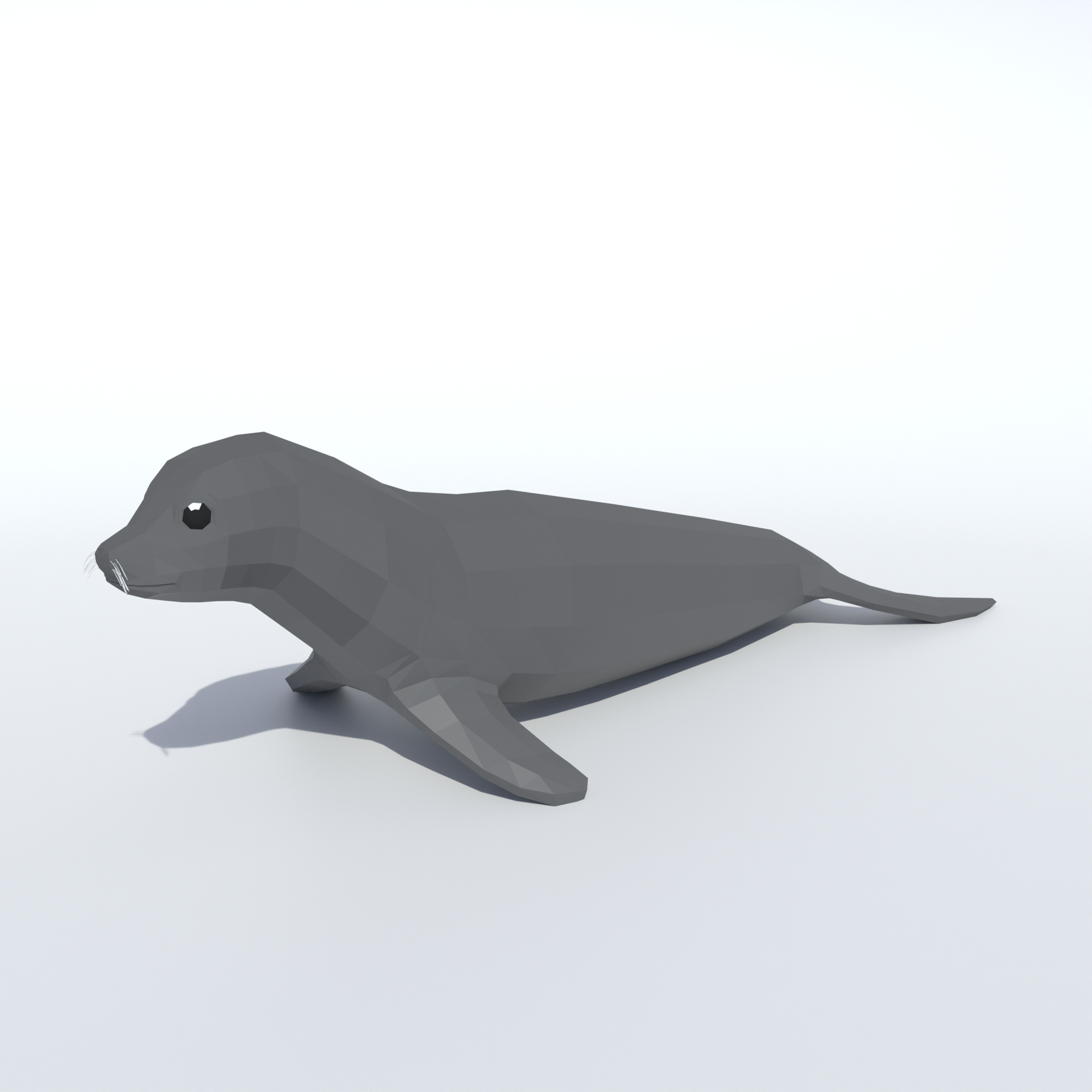 Low Poly Seal | Mammals models | BlenderKit