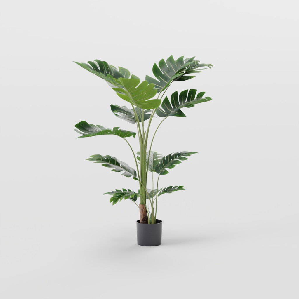 Tall Indoor Banana Plant in Modern Pot | Outdoor Plants models | BlenderKit