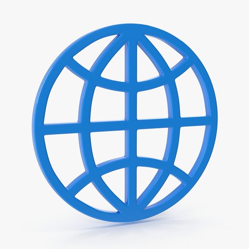 Web Globe Icon | Technology models | BlenderKit