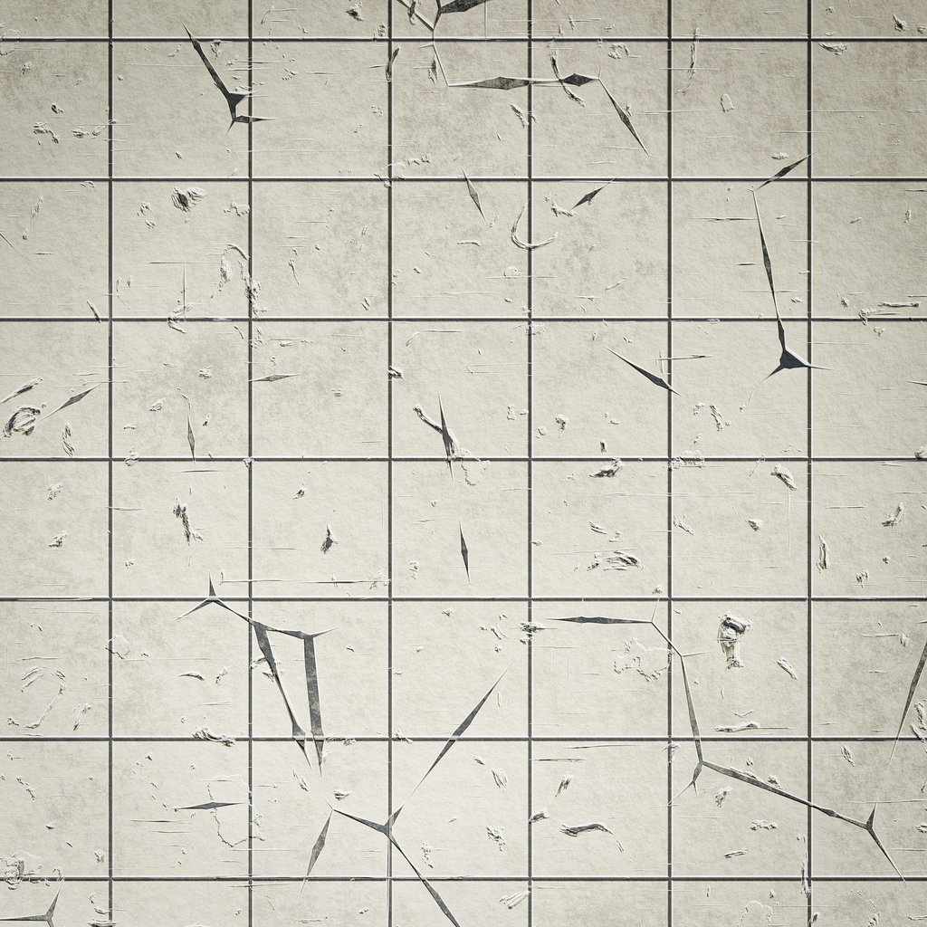 Procedural damaged tiles | FREE tiles materials | BlenderKit