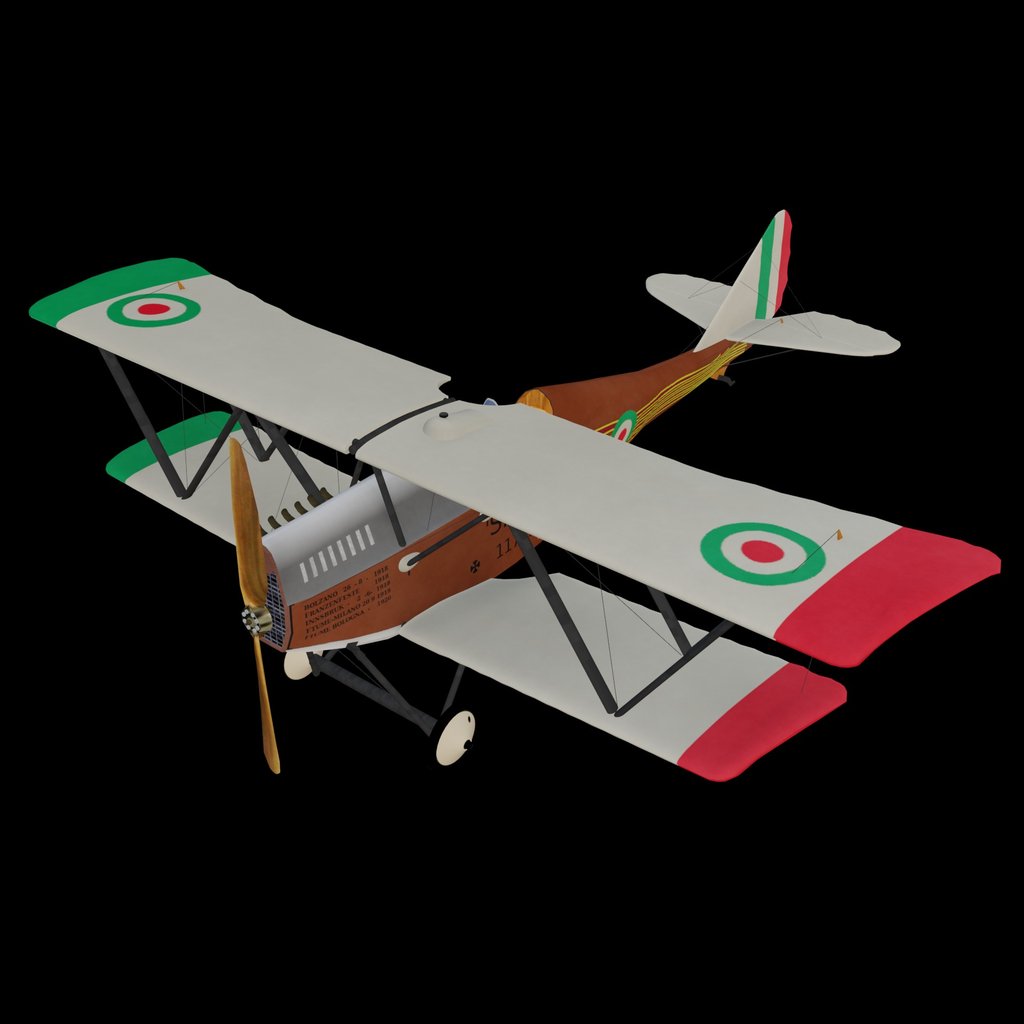 Ansaldo SVA.5 WWI Italian Biplane | Historical Planes 3D Models models ...