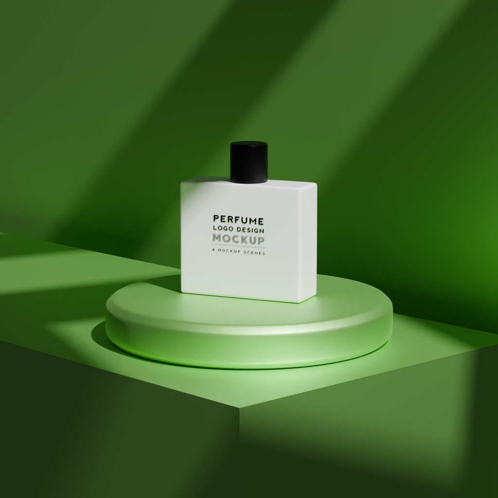 Perfume bottle mockup | Mockup scenes | BlenderKit