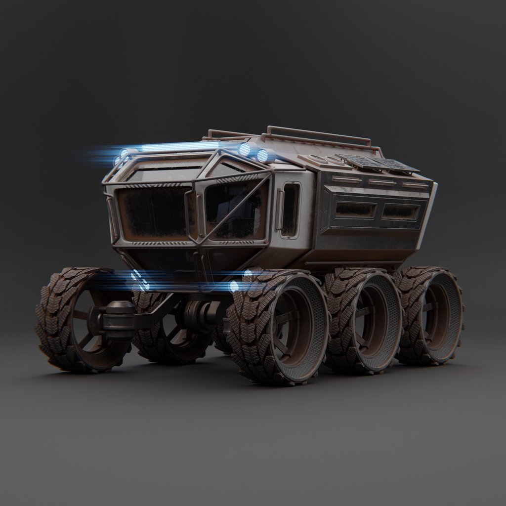 Futuristic Time Travel Vehicle | FREE Sci-Fi Cars models | BlenderKit