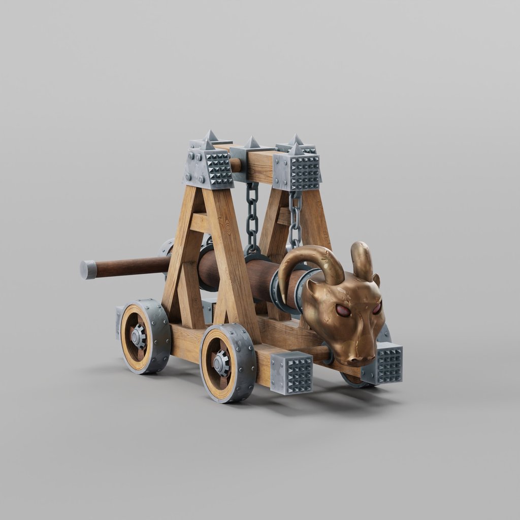 Medieval-battering-ram | Military Vehicles models | BlenderKit