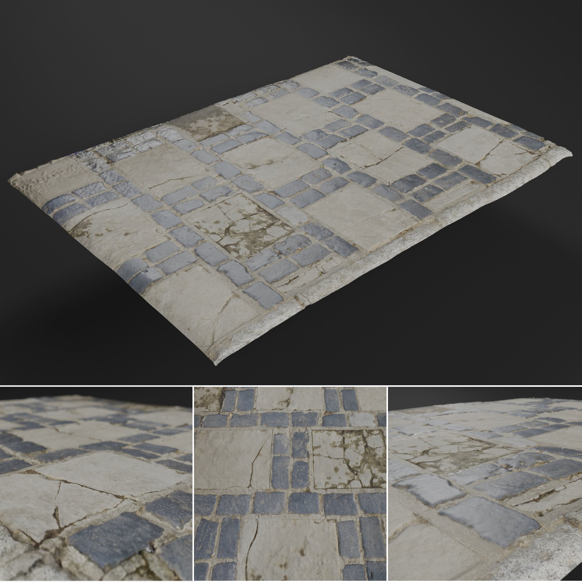 Pebbles and stone floor | FREE Floor Coverings models | BlenderKit