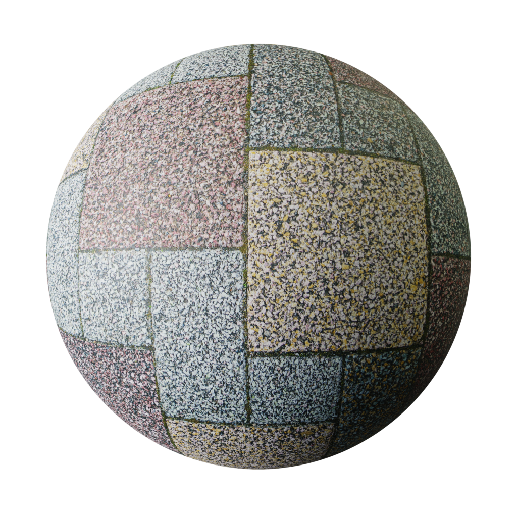 Cobble Stone Floor | FREE 3D tiles materials | BlenderKit