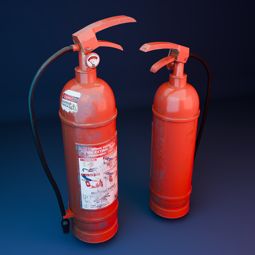 Fire extinguisher | Urban Environment models | BlenderKit
