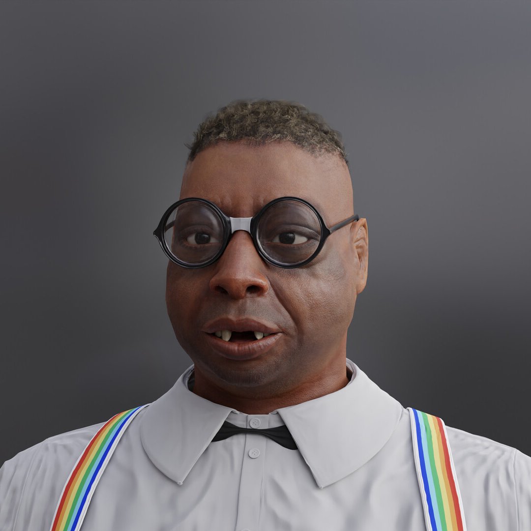 Beetle Juice - Lester Green (low Poly) | Men models | BlenderKit