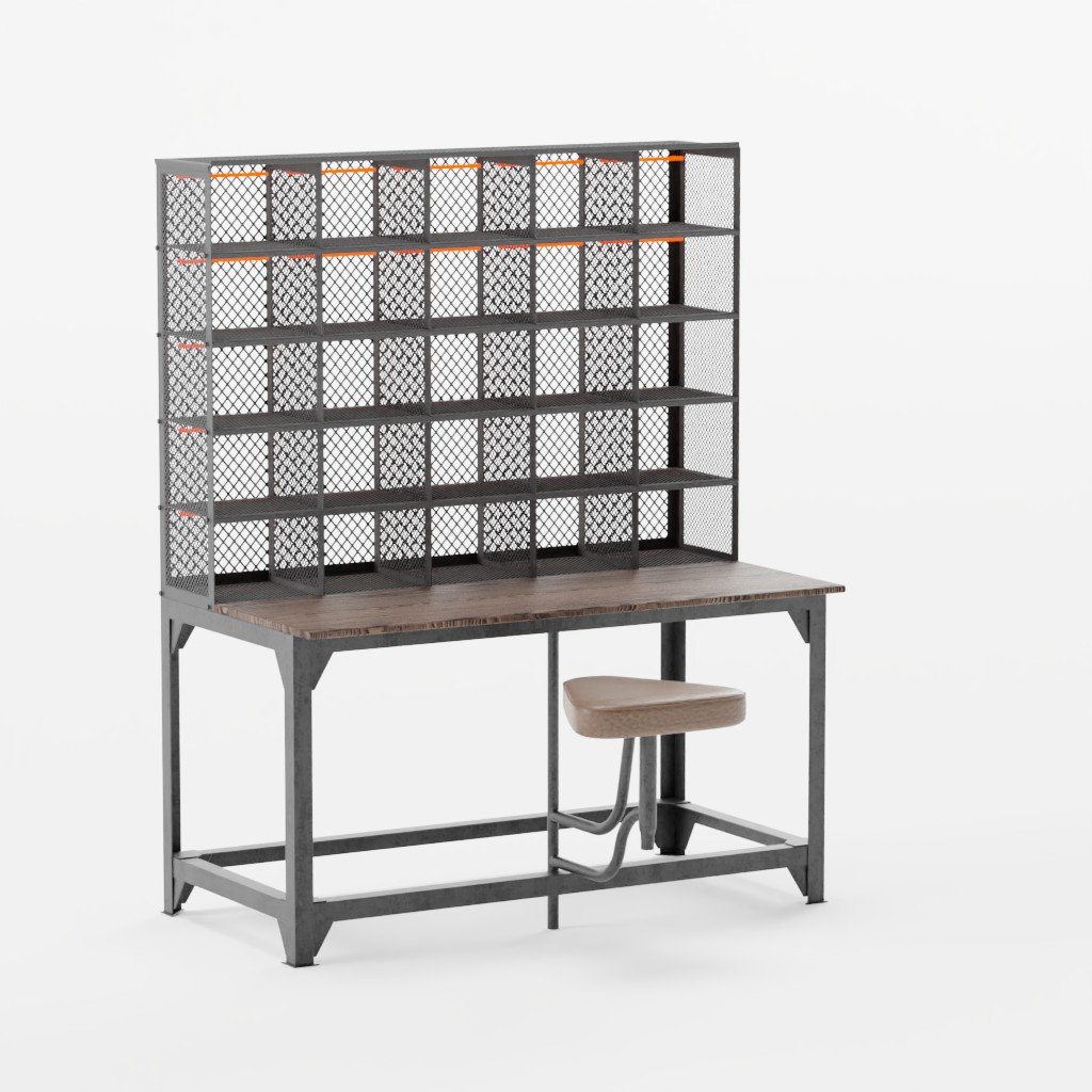 Waiter's station | Restaurant / Bar models | BlenderKit