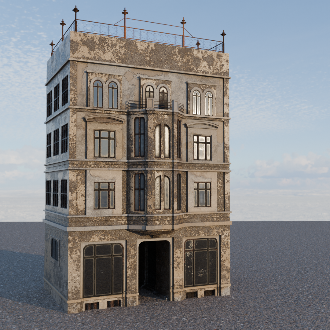 Old European House | FREE Historic Buildings models | BlenderKit