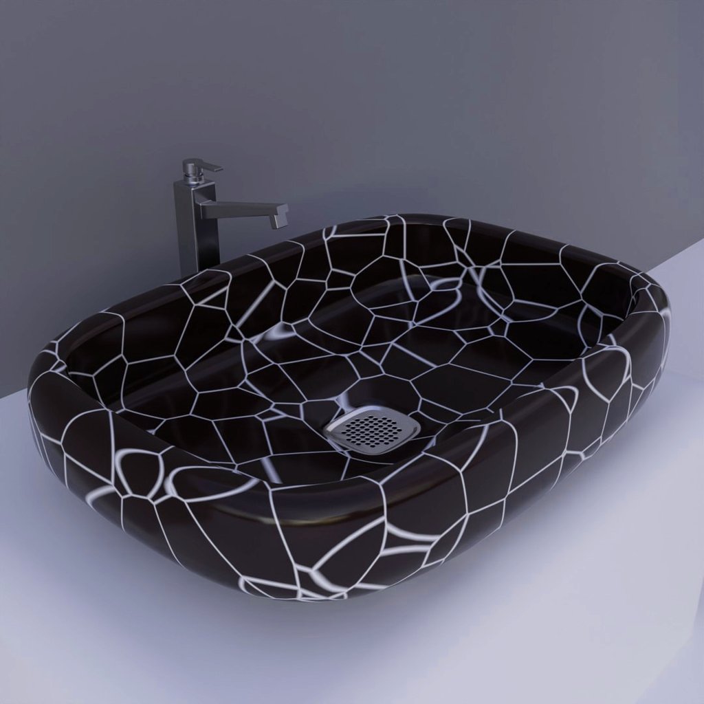 Table top wash basin textured | Wash Basins models | BlenderKit