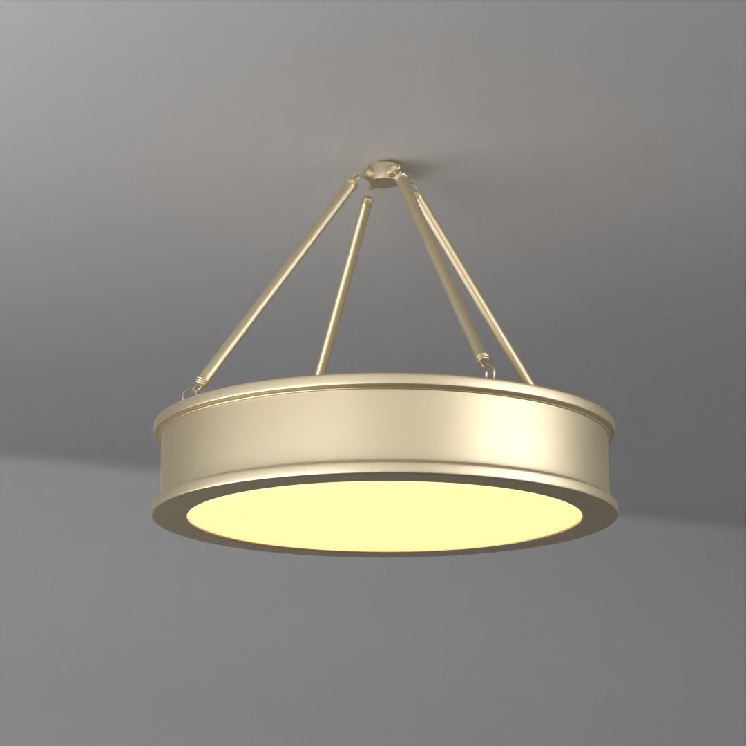 Pancake Hanging Pendant Light | Ceiling Lights models | BlenderKit
