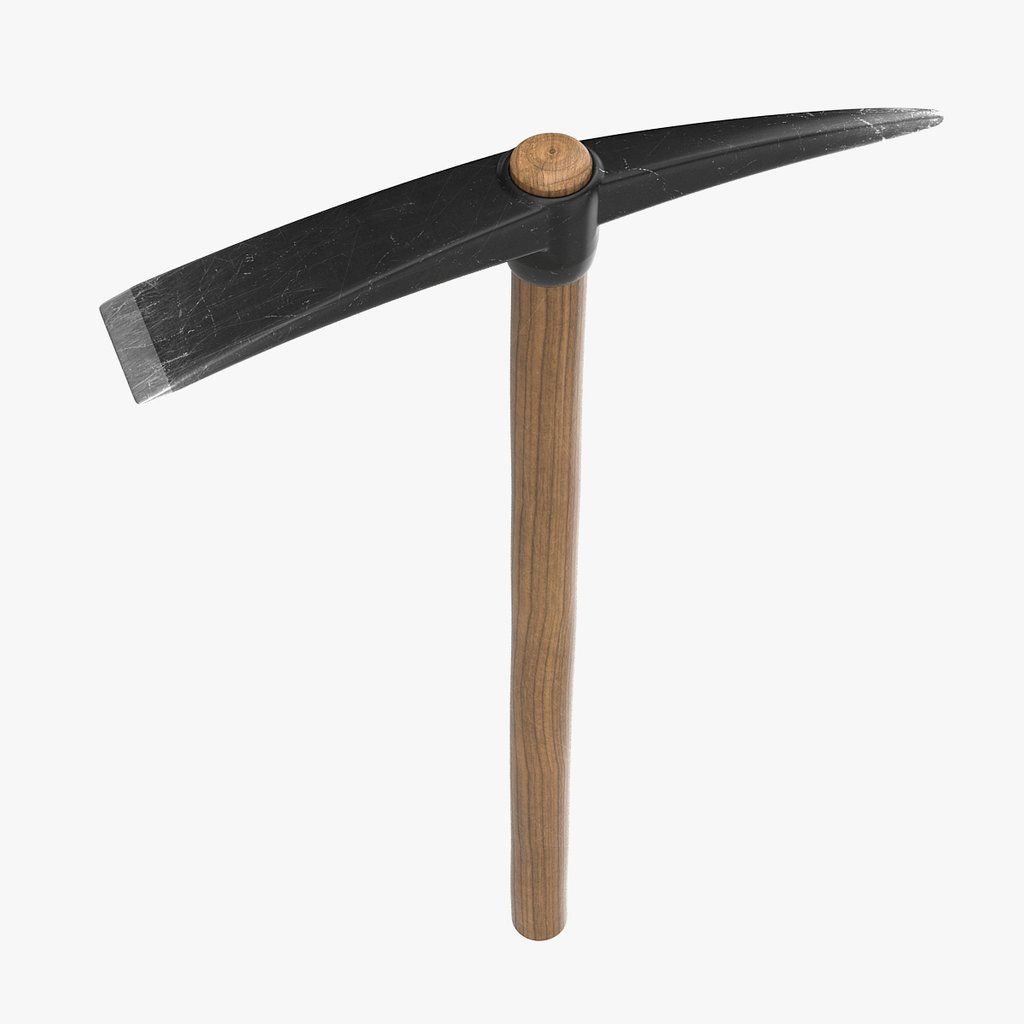 Old Pickaxe | Handtools models | BlenderKit