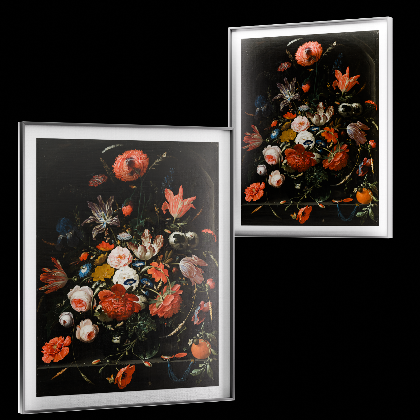 Floral Still Life in a Niche Painting | FREE Decorative Pictures models ...