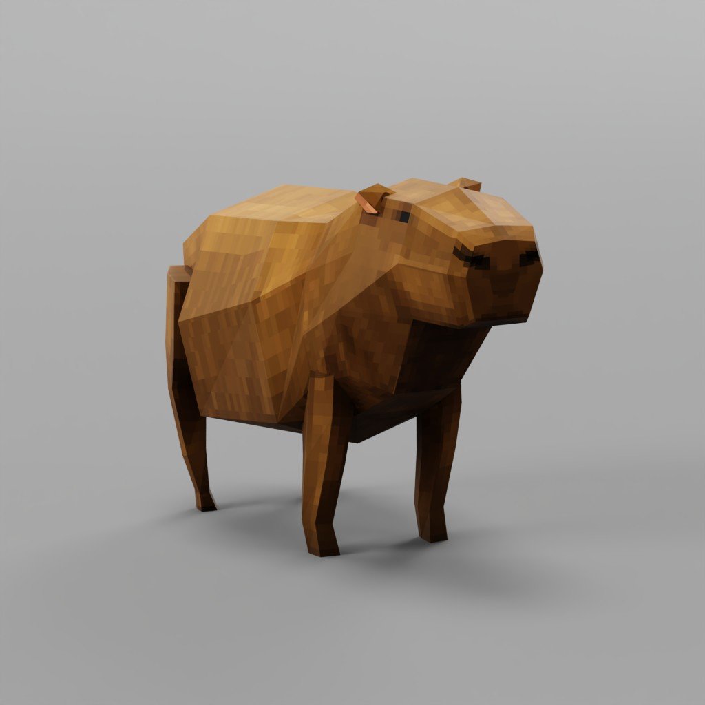 Capybara | Mammals models | BlenderKit