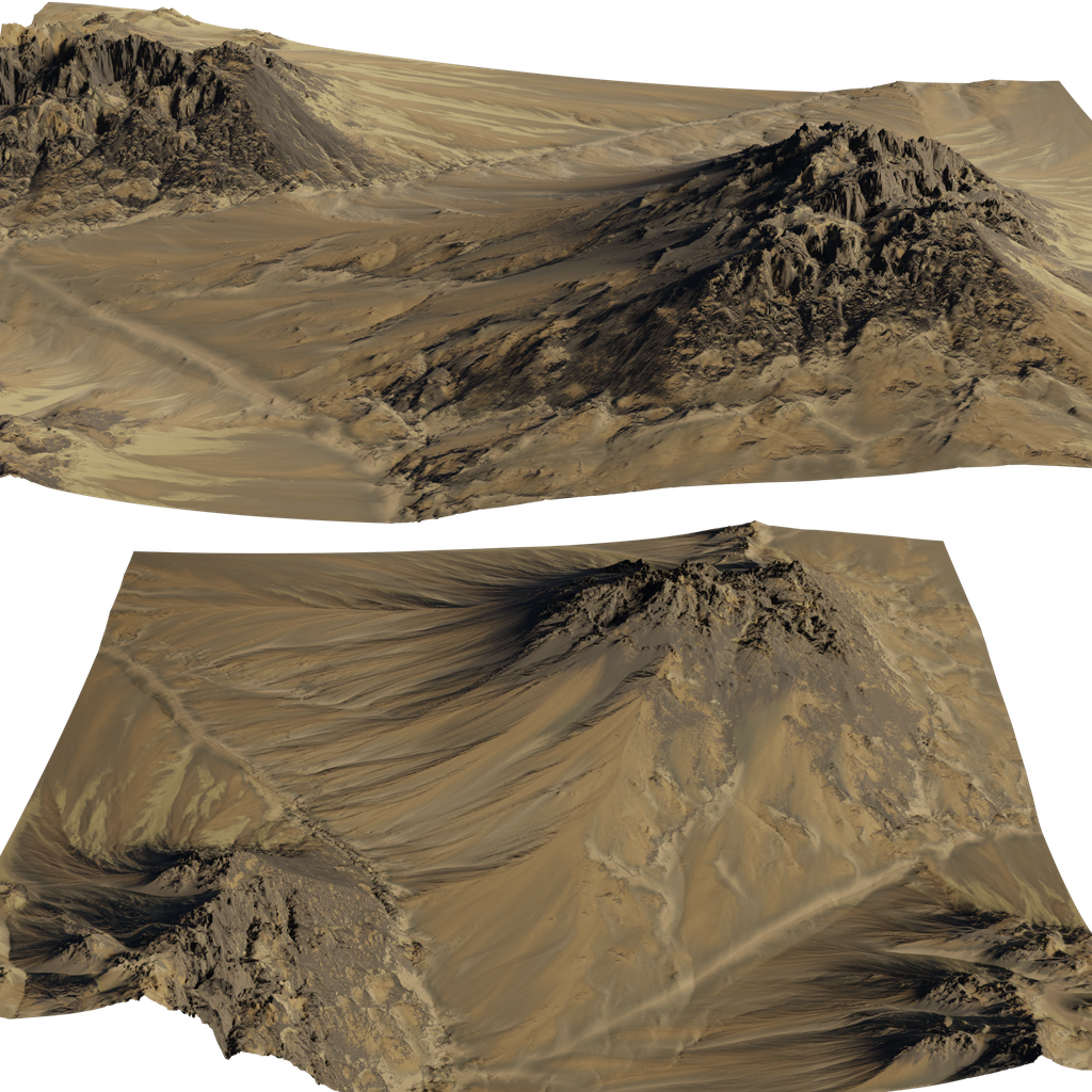 Slippage Classic Mountains | FREE Terrains models | BlenderKit