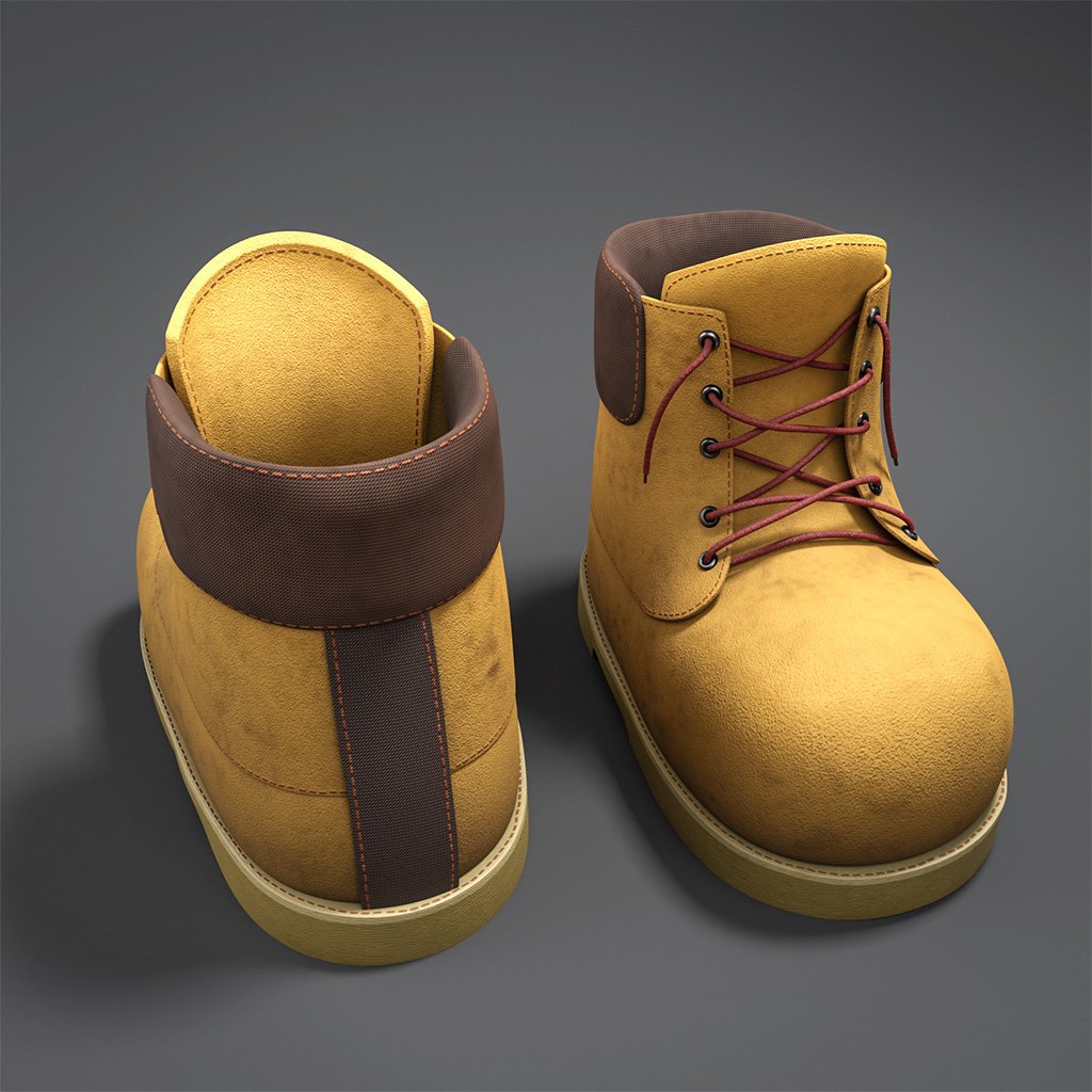 Stylized Boot | Footwear models | BlenderKit