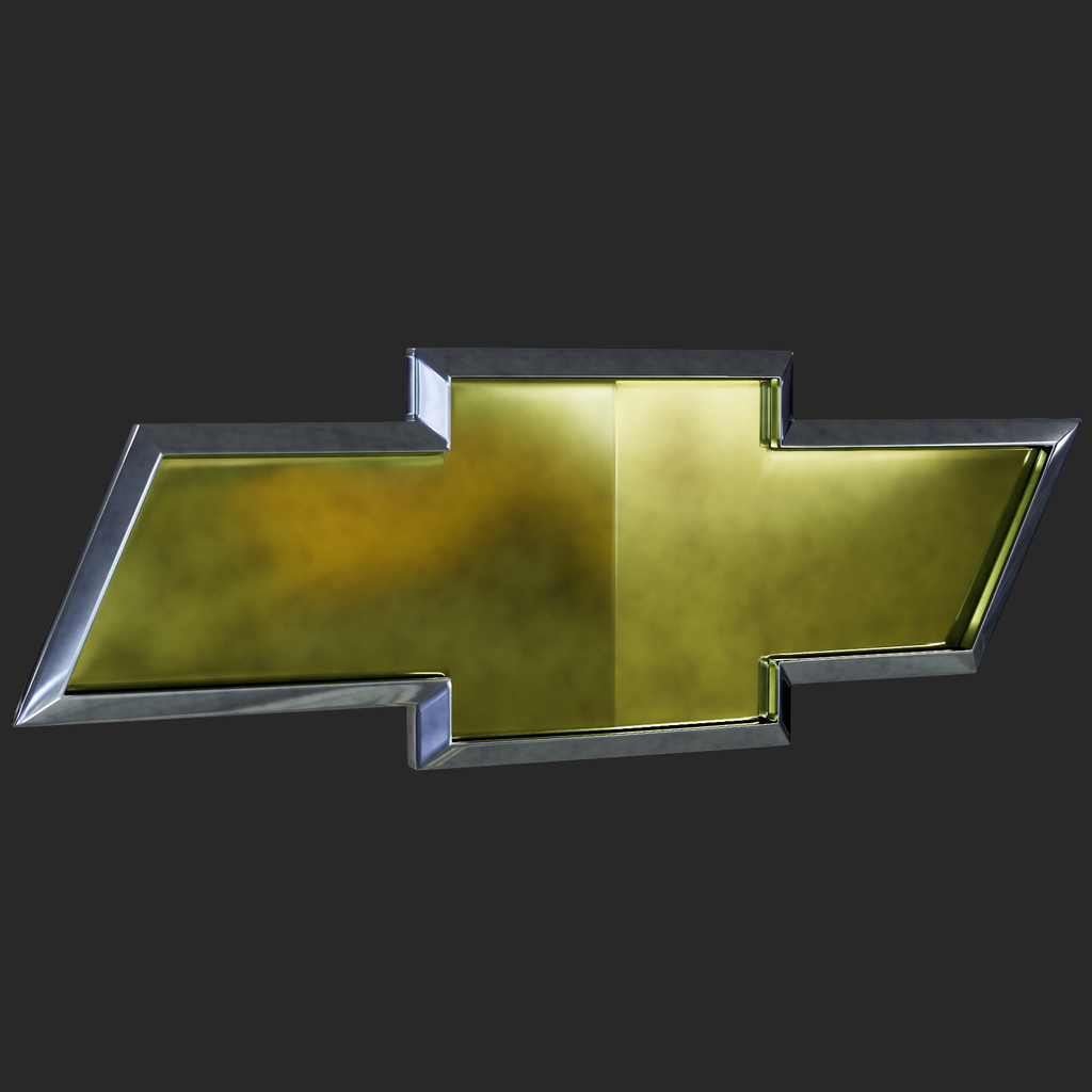 Chevrolet Logo 3d model | Vehicle Parts models | BlenderKit