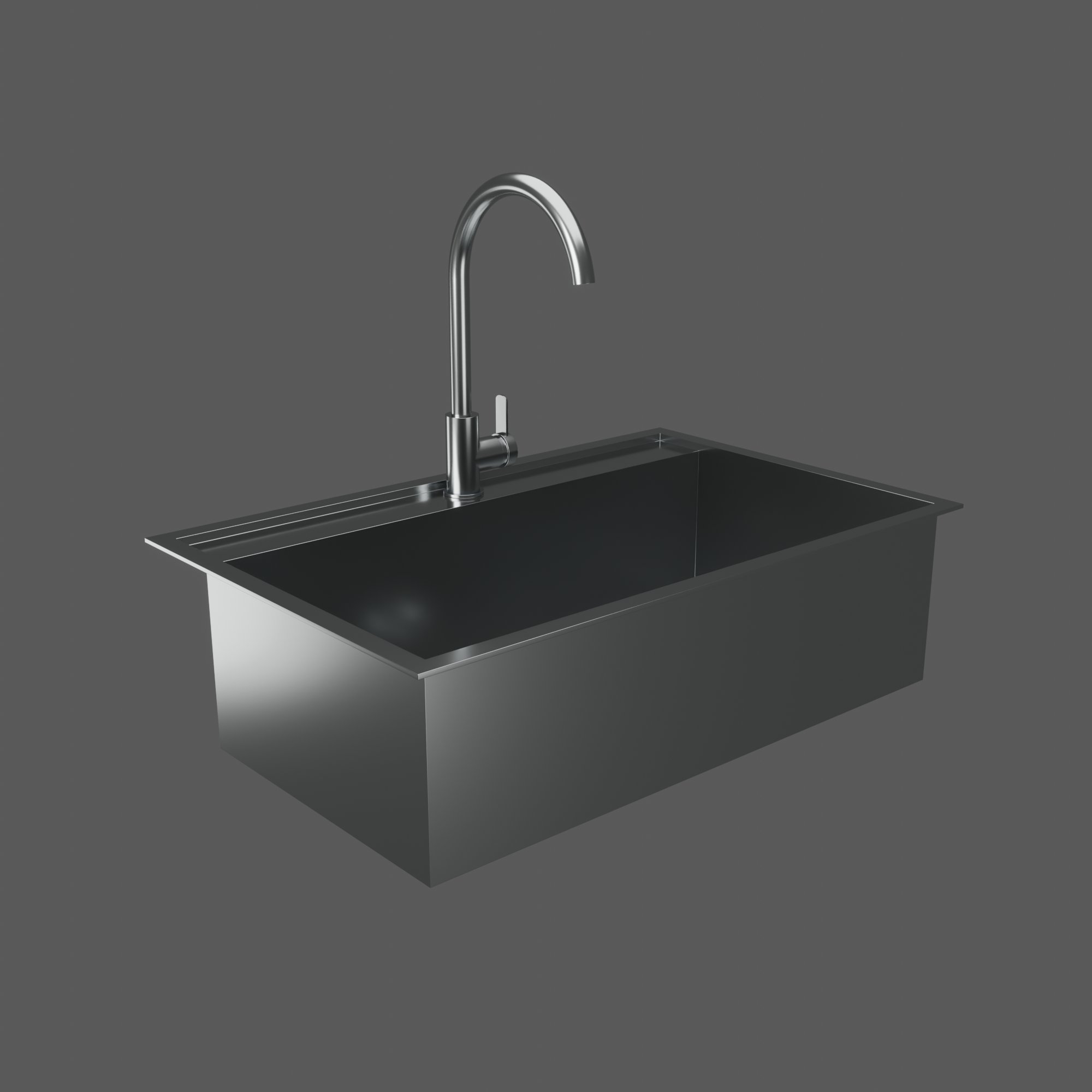 Simple Kitchen Sink | FREE Kitchen Sinks models | BlenderKit