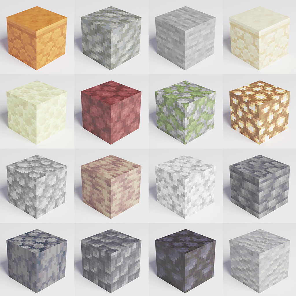 Minecraft Stone | Terrains models | BlenderKit