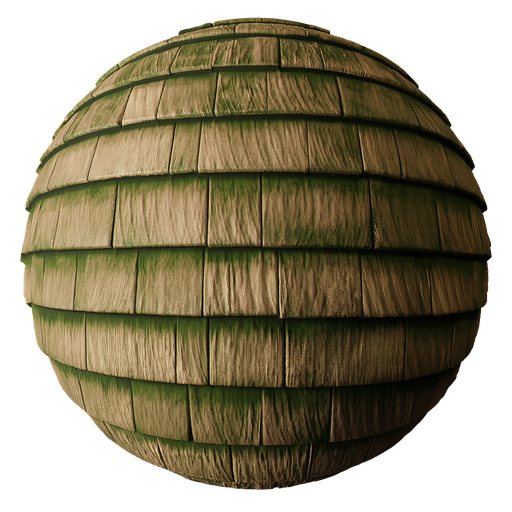 Shingle Roof Tiles Green | FREE roofing materials | BlenderKit