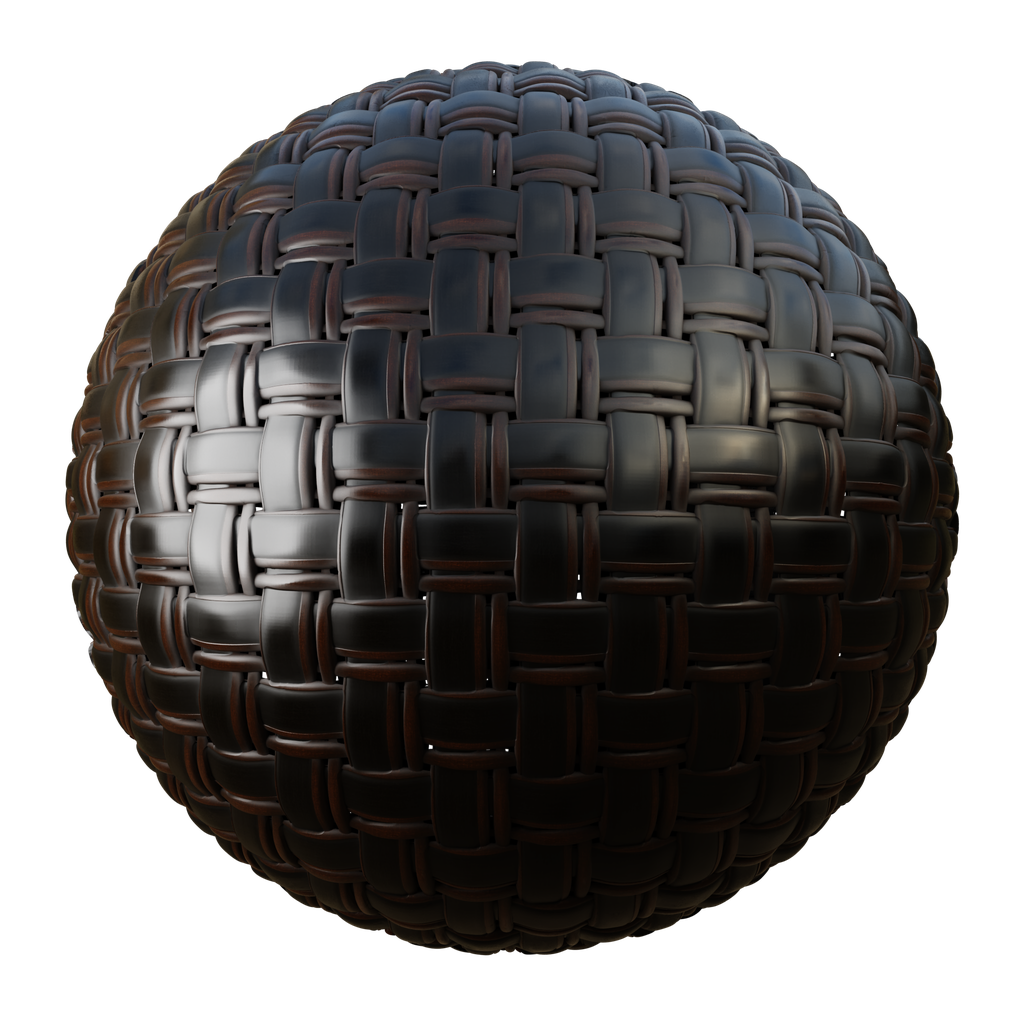 Plaited Leather One and Half Braid | FREE leather materials | BlenderKit