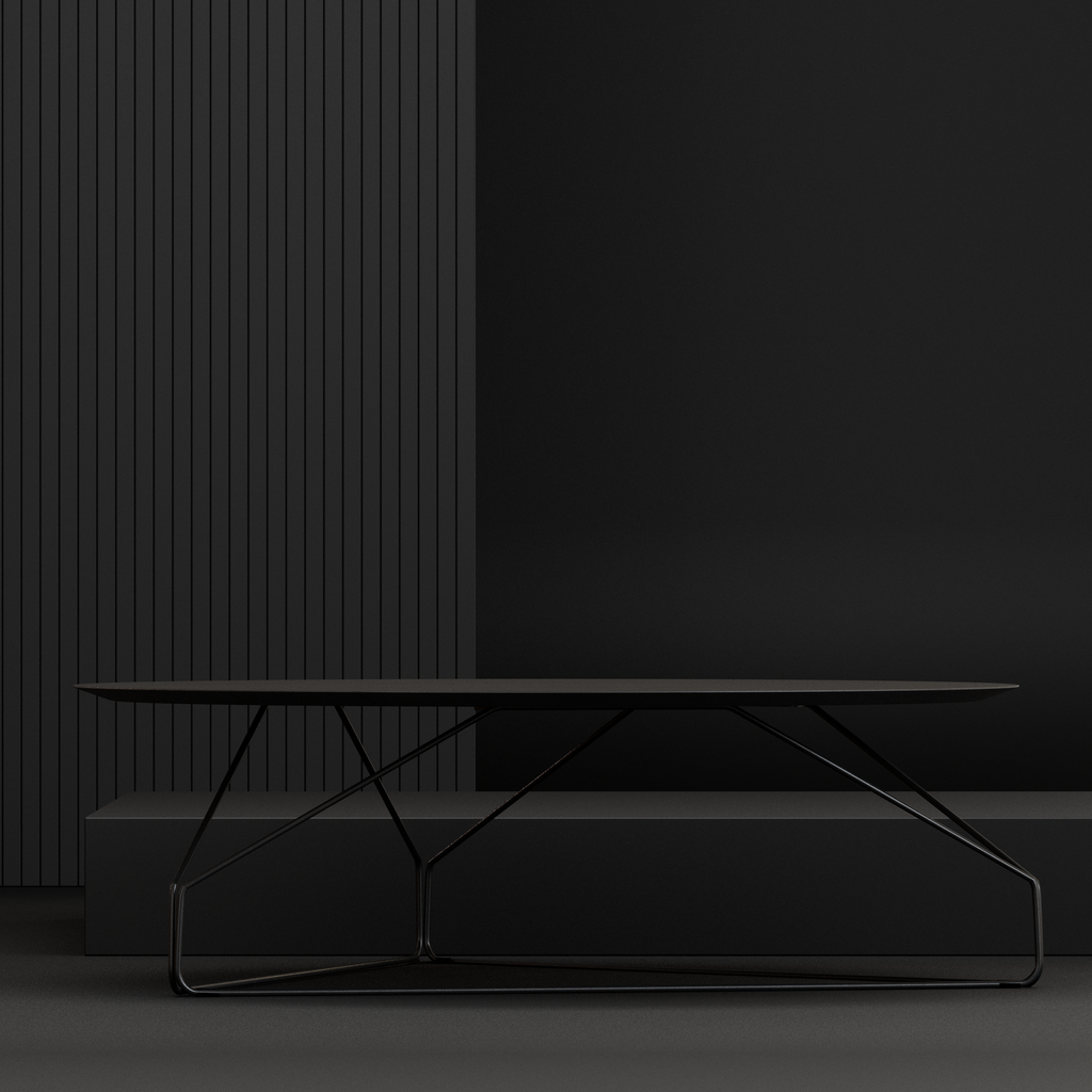 Polygon Wire Table Circular | Tables models | BlenderKit