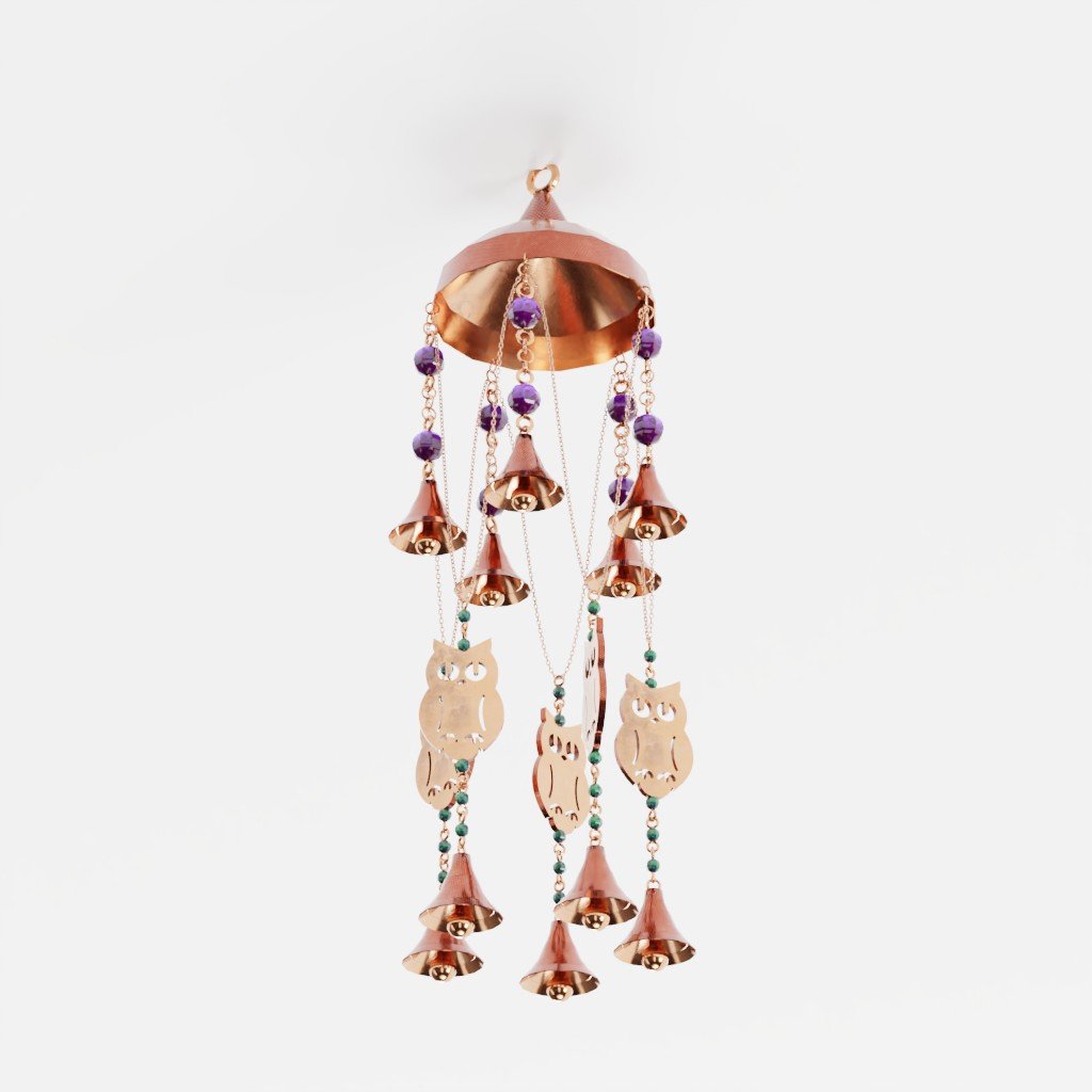 Copper Wind Bells | Miscellaneous models | BlenderKit