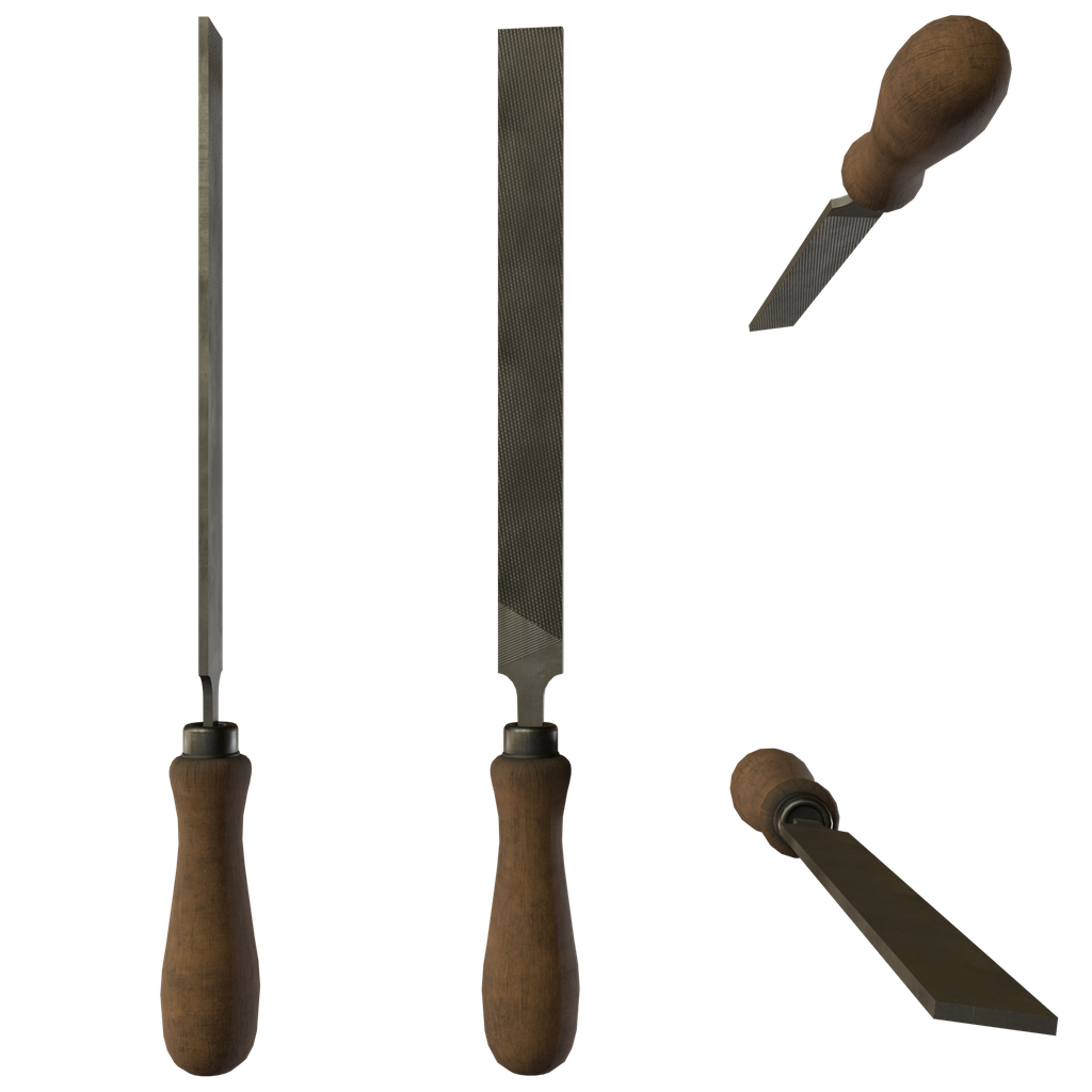 Woodworking File with Wooden Handle | FREE Power & Hand Tools models ...