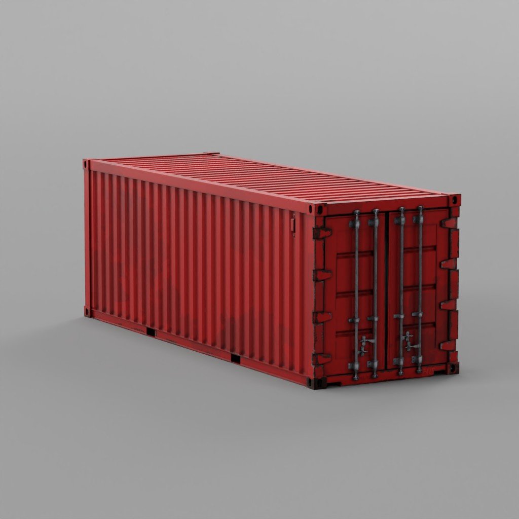 Red Mk1 Container | Containers models | BlenderKit