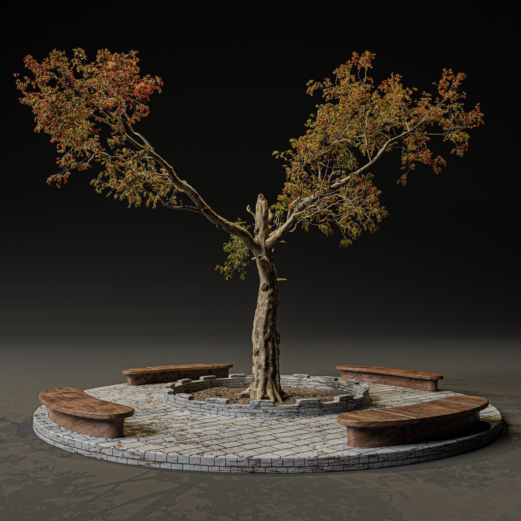 Cut log 04 - remeshed photoscan | FREE Trees models | BlenderKit
