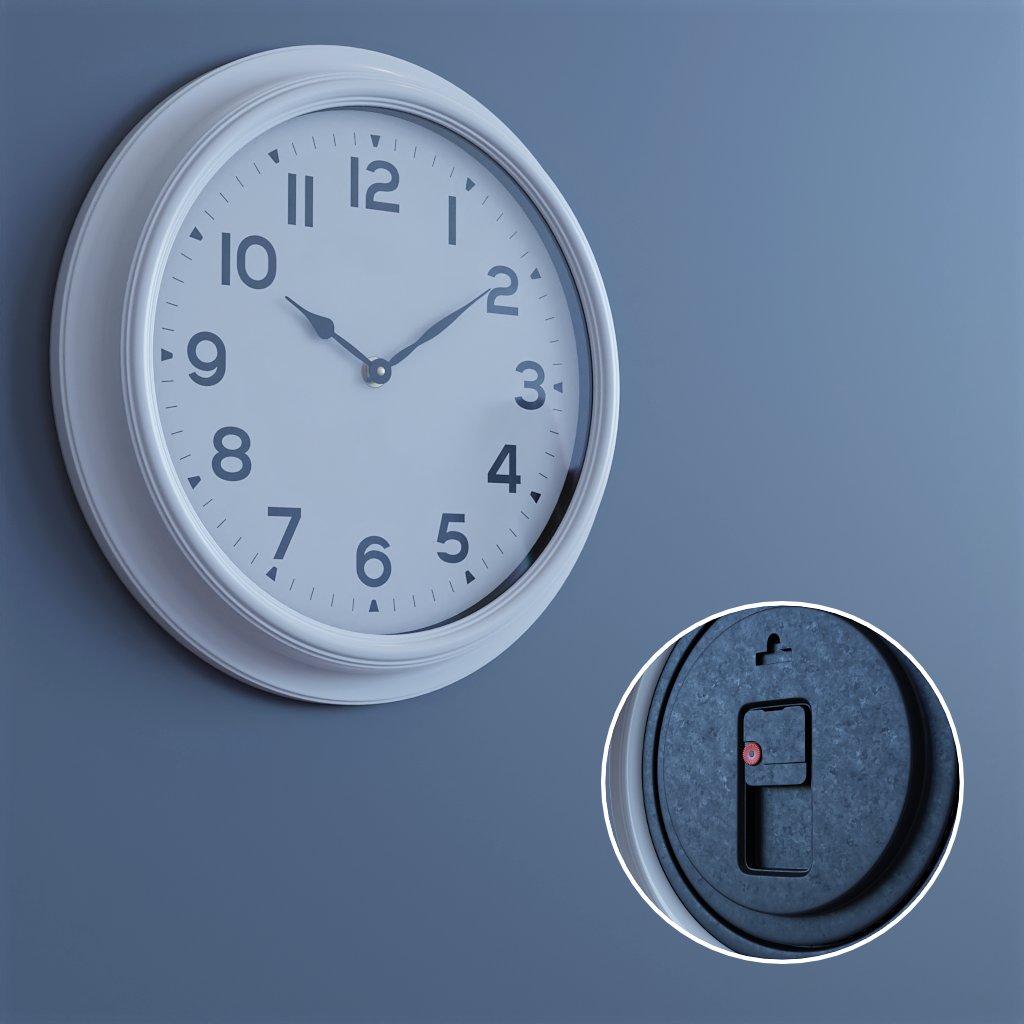 Wall clock | Clocks models | BlenderKit