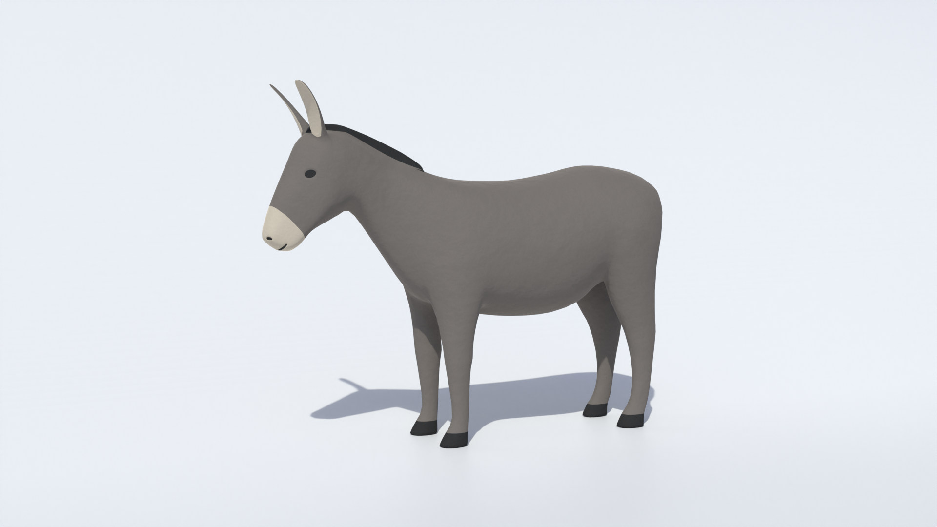 Cartoon Donkey | Mammals models | BlenderKit
