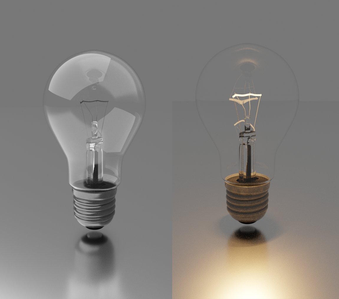 Florecent Light Bulb | Miscellaneous models | BlenderKit